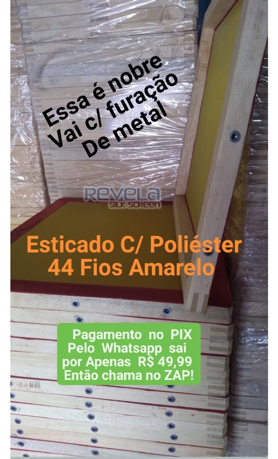 0085 Tela 50x60 Madeira Marupá 44 Fios