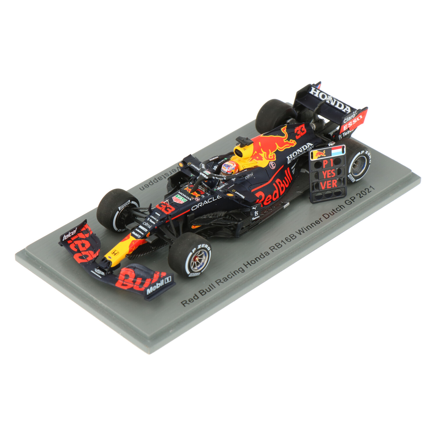 Miniatura Red Bull Racing RB16B - Max Verstappen - Winner Dutch GP 2021 ...