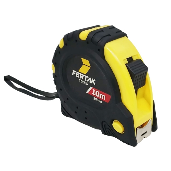 Trena Emborrachada 10 Metros 25mm C/ 3 Trava - Fertak Tools