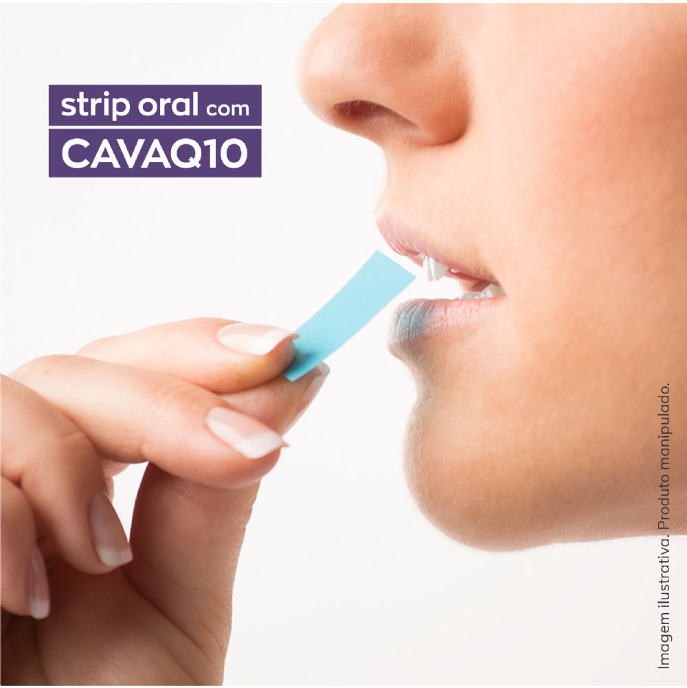 CAVA Q10 em Strip Oral - 30 doses