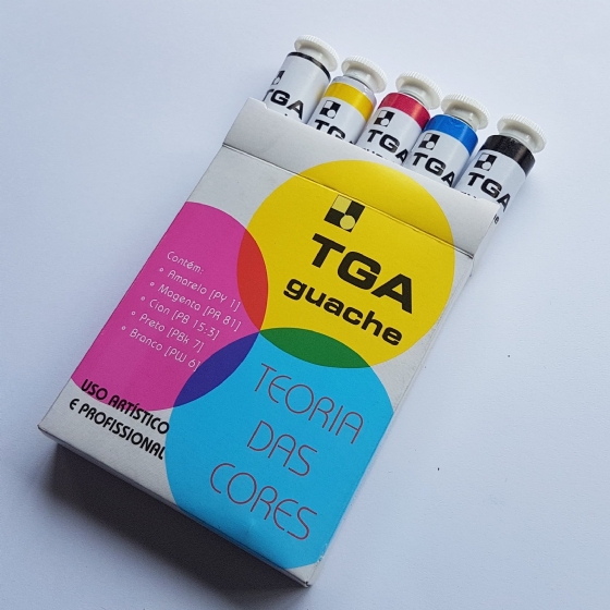 Kit Guache TGA / Teoria das cores profissional