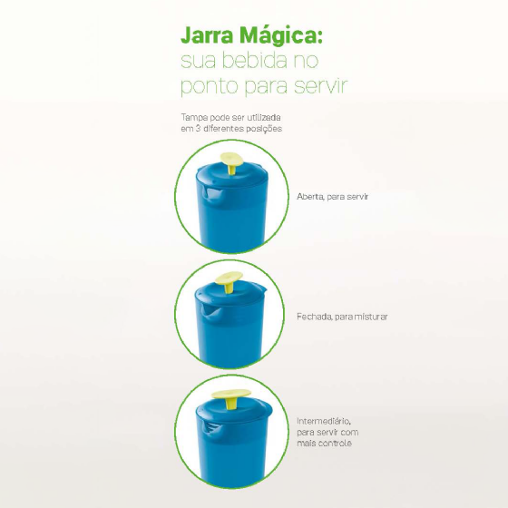 Jarra Mágica Azul Tupperware 2 litros