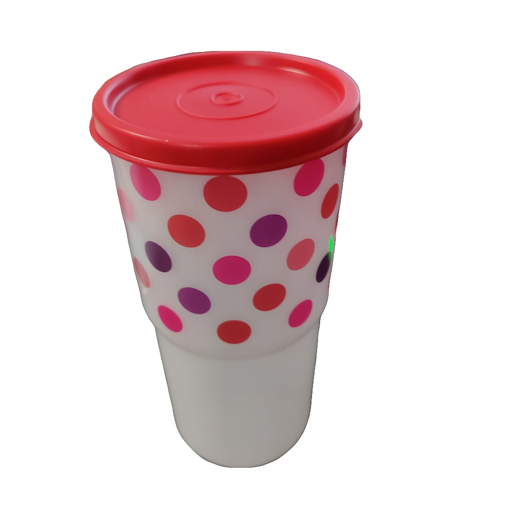 Copo Colors Poá Tupperware 500 ml