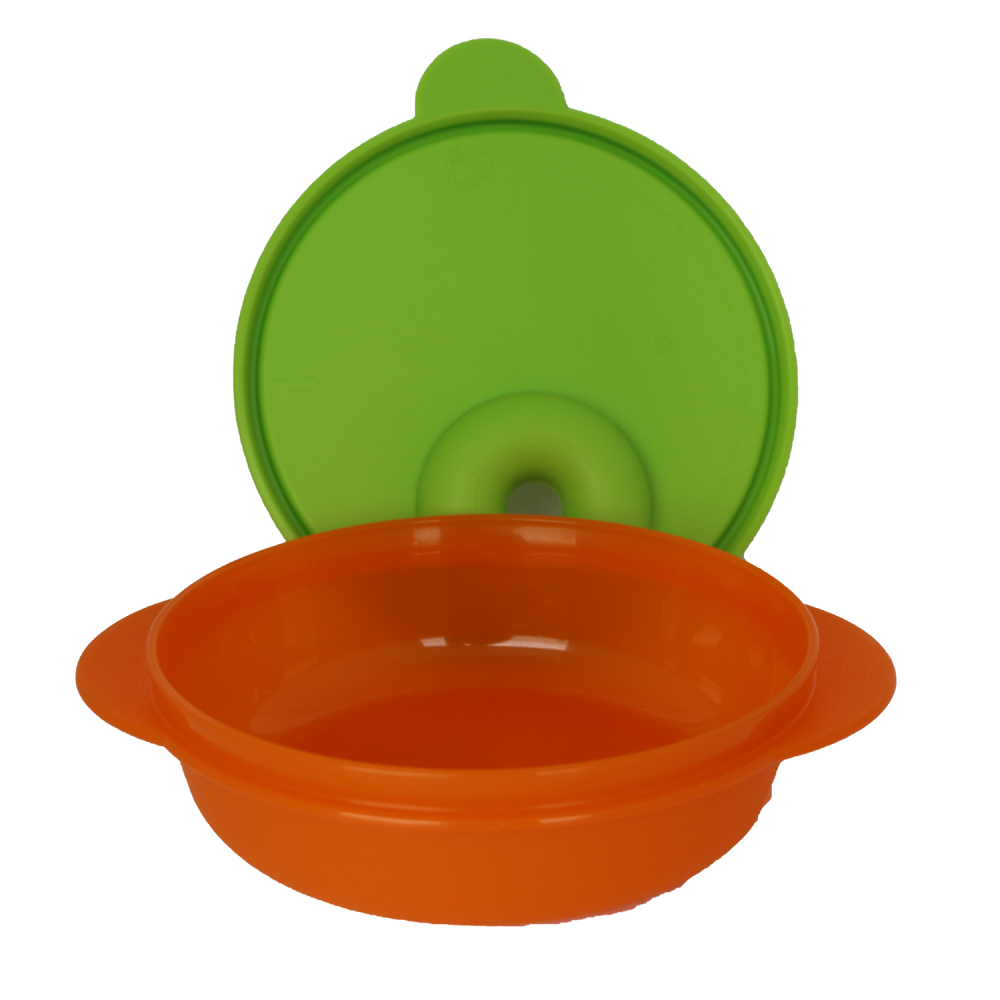 Tupper Kids Cristalwave Laranja e verde Tupperware 400