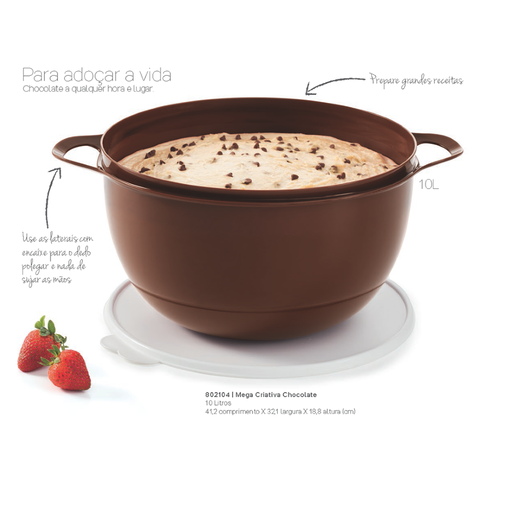 Mega Criativa Chocolate 10 litros Tupperware