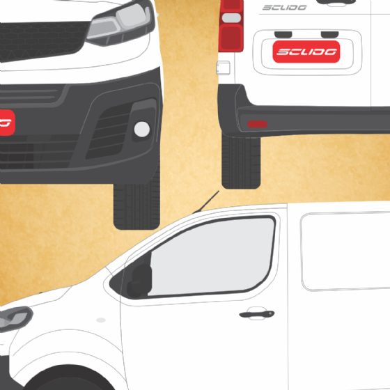 Fiat Scudo Cargo 1.5 2023 em Vetor - Corel e Illustrator