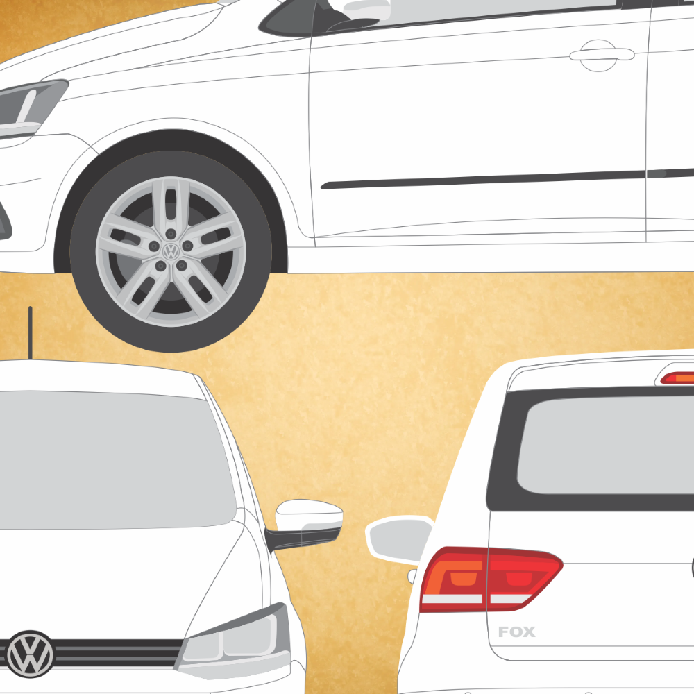 VW Fox 2016 em Vetor - Corel e Illustrator