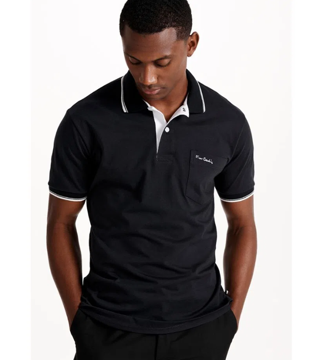 Polo Plus Size Manga Curta Lisa Longley