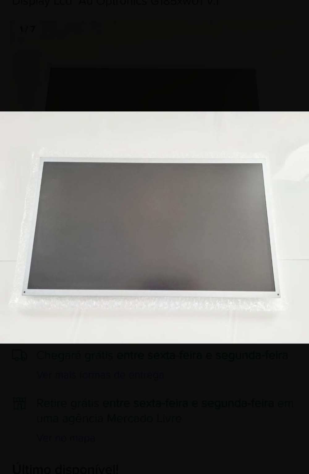 Display Lcd Au Optronics G185xw01 V.1