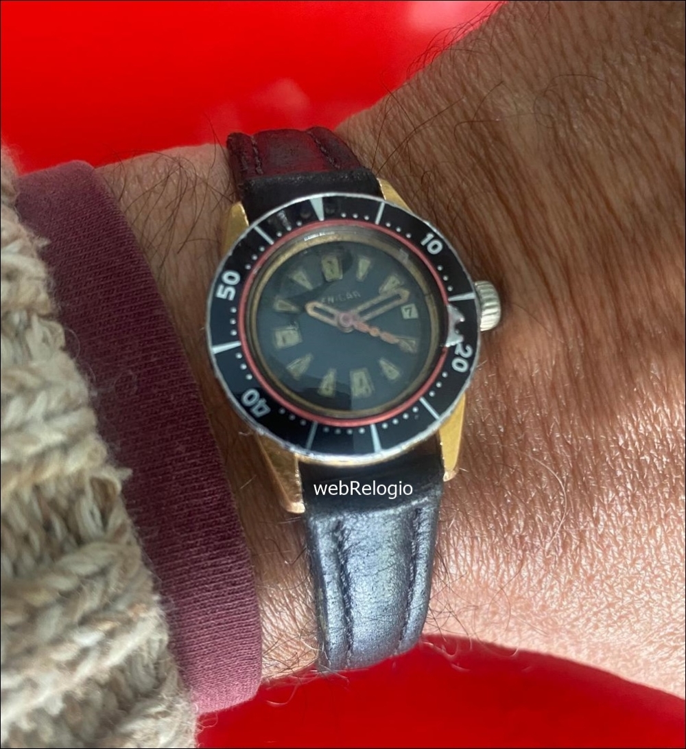Enicar Sherpa Mini Dive Ultrasonic Automatic Super Compressor EPSA Gold ...